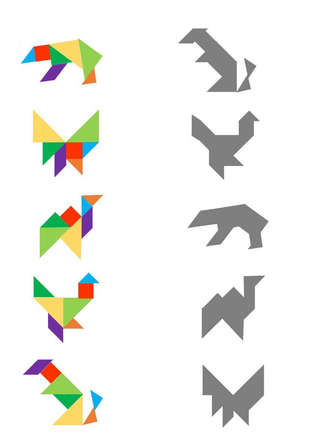 Tangrama worksheet | Live Worksheets