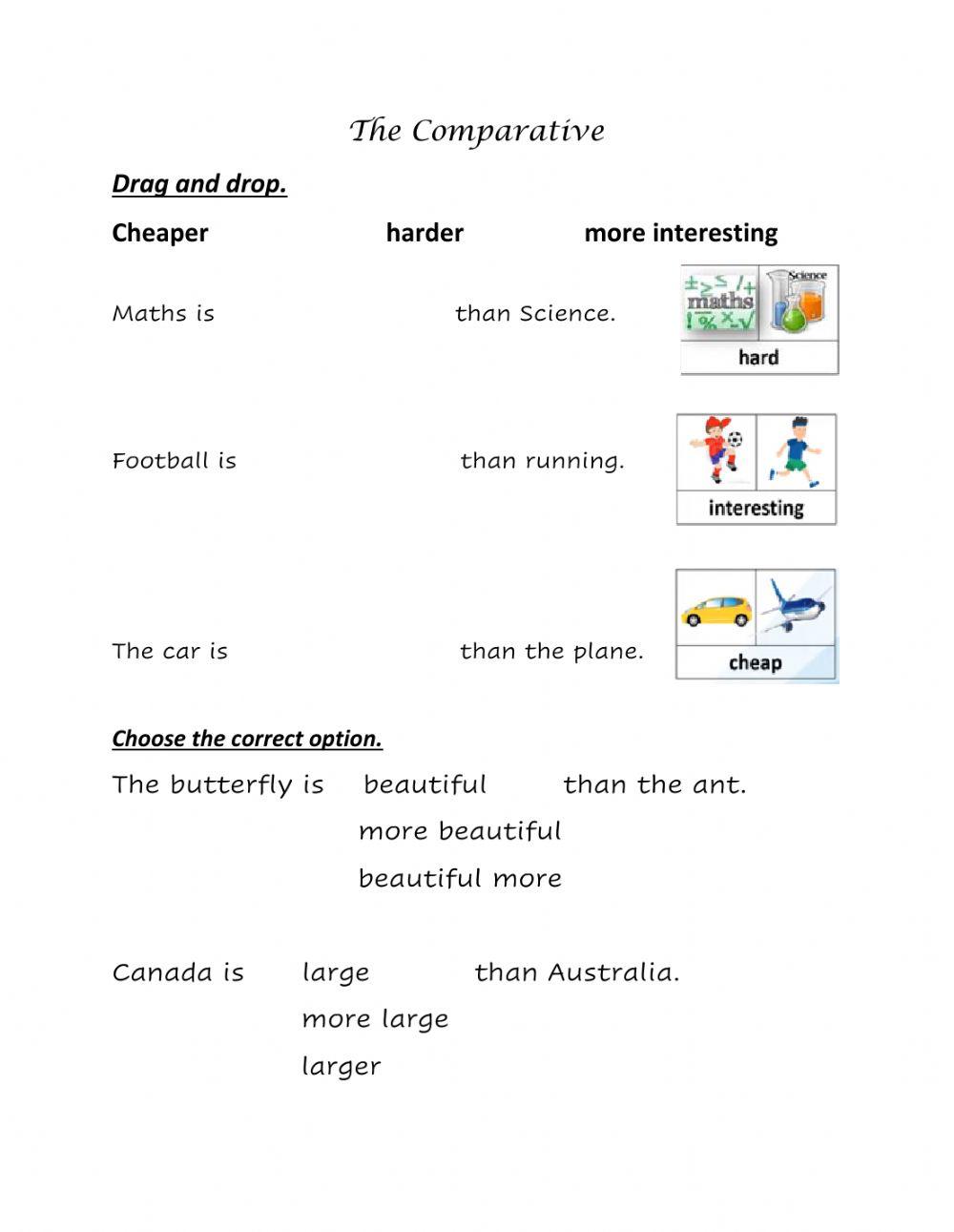 The comparative 413470 | Saber Agrebi | Live Worksheets