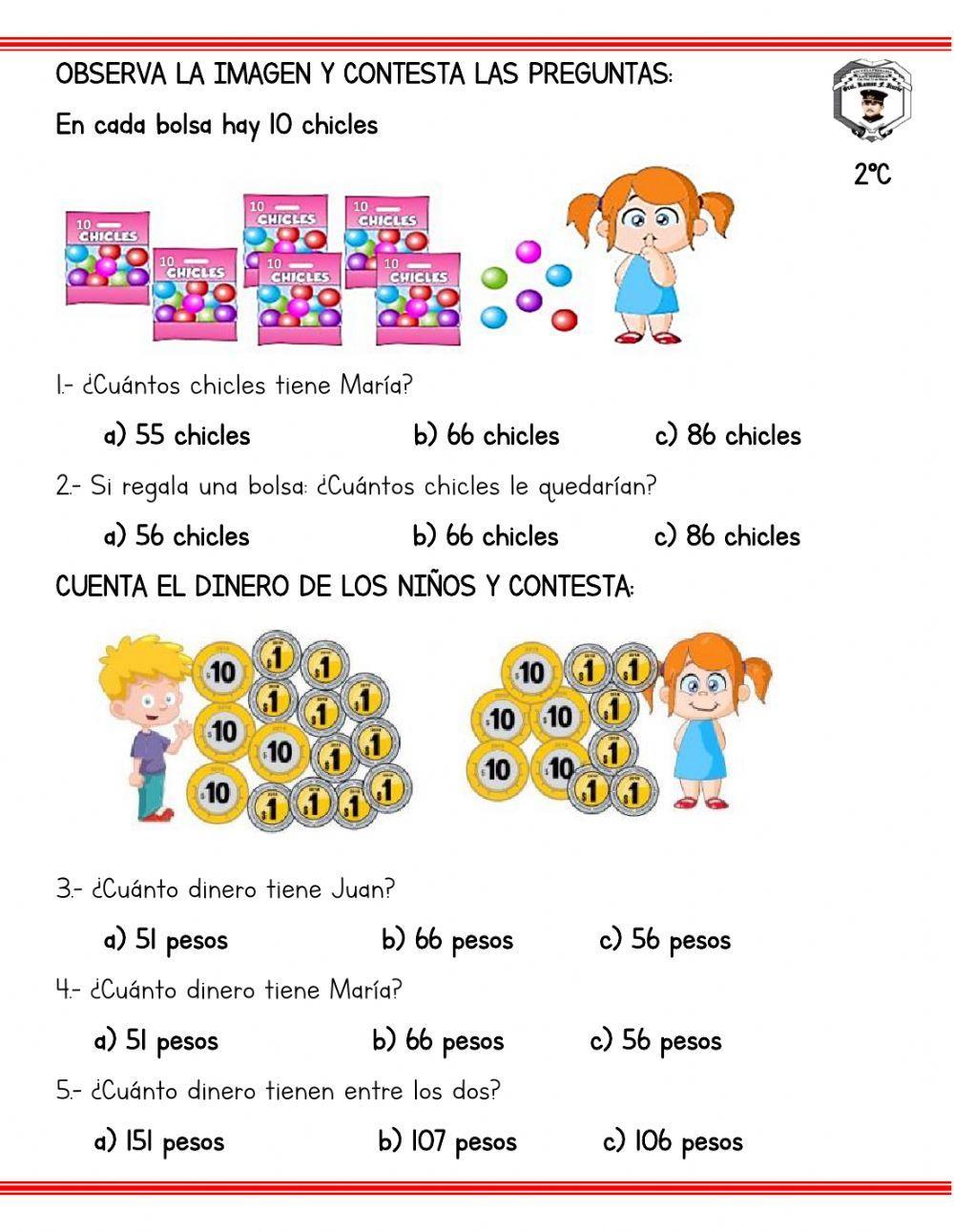 Ejercicios De Matematicas Para Segundo Grado Ejercicios De Matematicas Para Segundo Grado