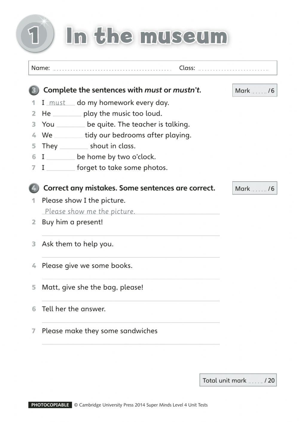 Test Unit 1 Sup… | Free Interactive Worksheets | 6127653