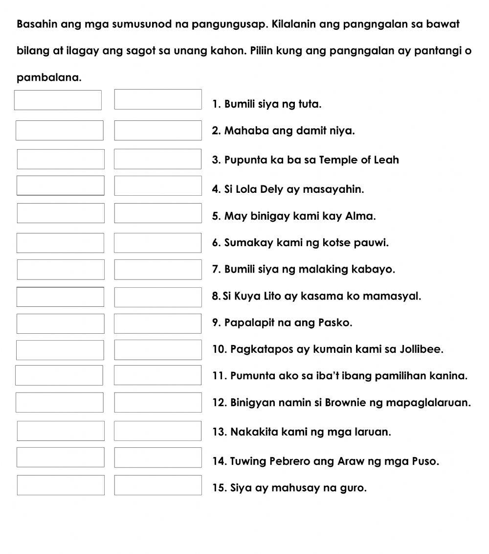 Filipino Online Worksheet For Grade2 Live Worksheets, 59% OFF