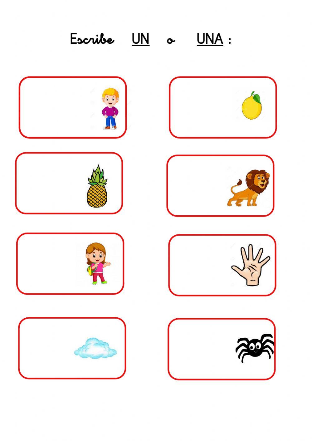 Un-una worksheet | Live Worksheets