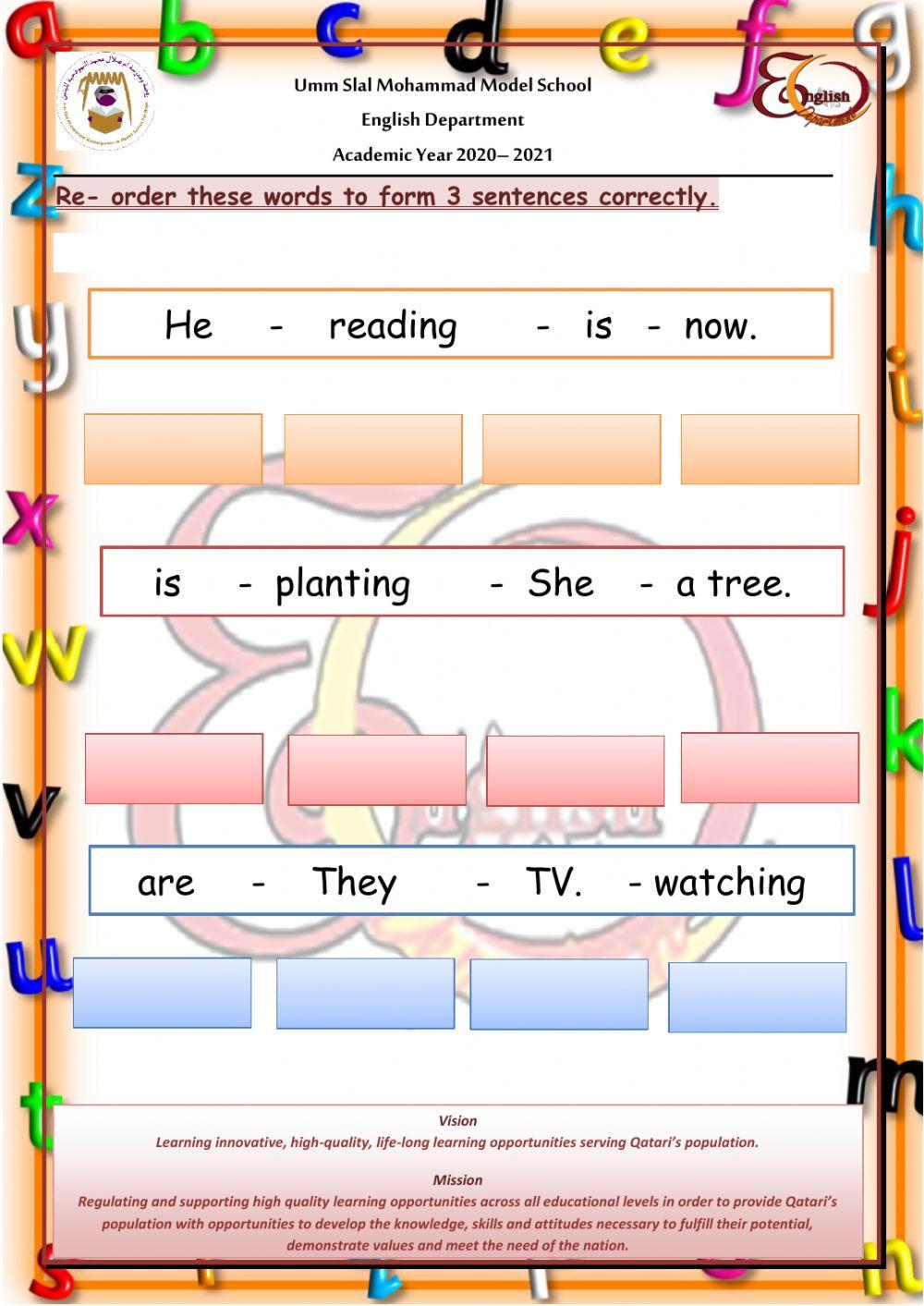 M 3 ( Project 1) online exercise for | Live Worksheets
