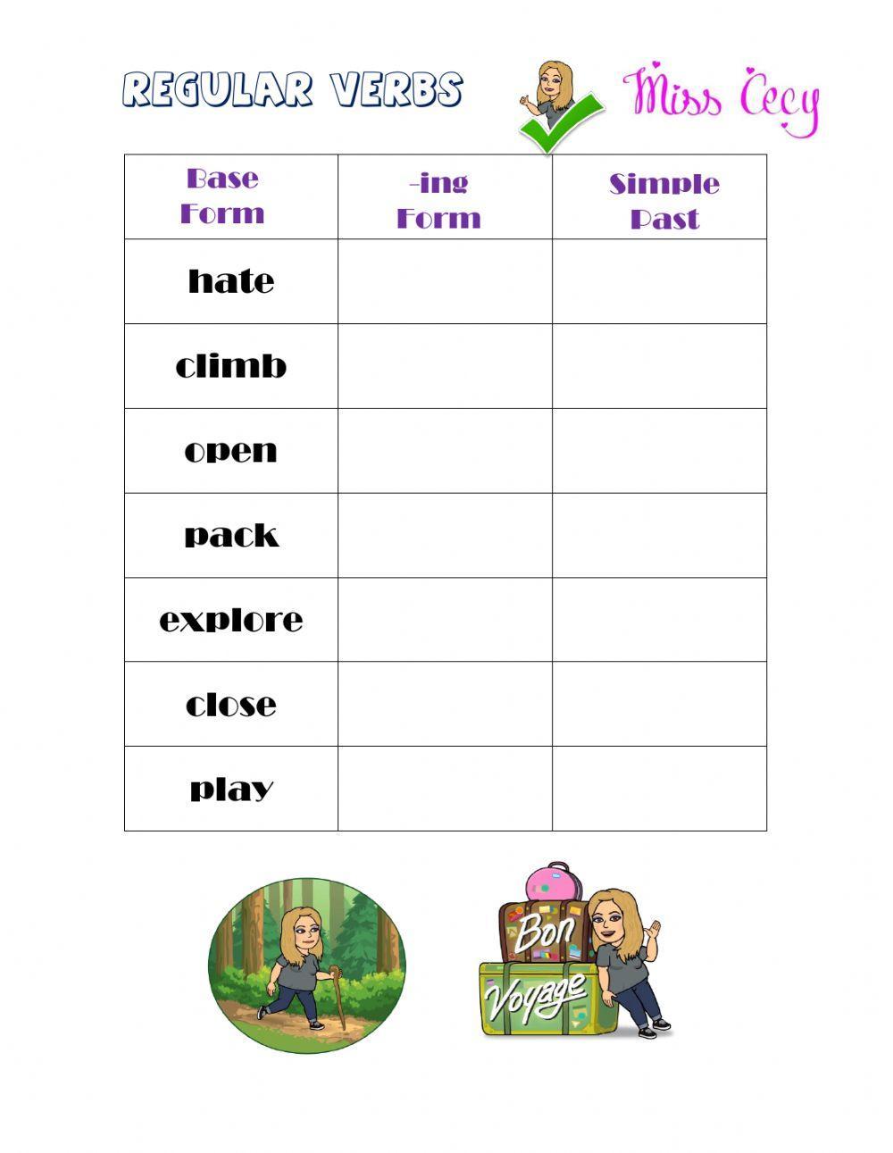 416049 | Regular Verbs | Cecilia Riquelme