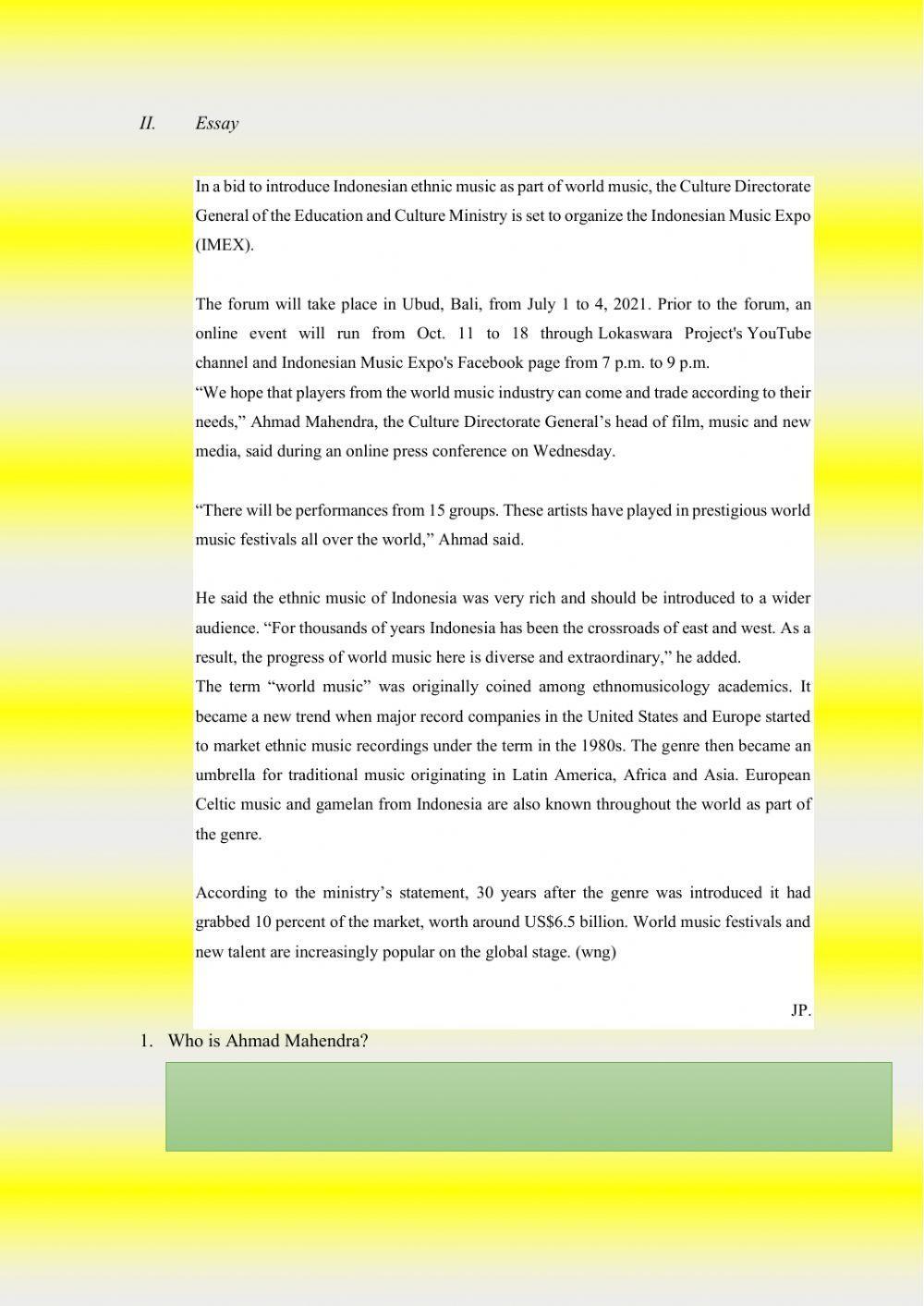 416372 | Teks News Report | cekgu | LiveWorksheets