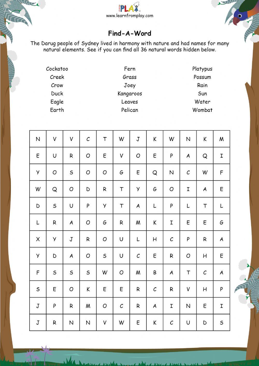 416644 | Wilam - Find-A-Word | Rachel McCann