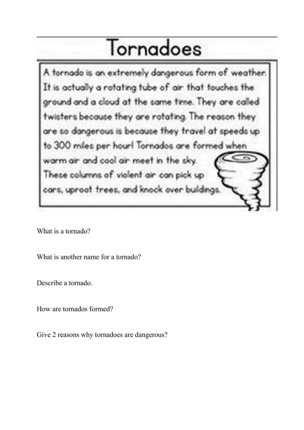tornado comprehension