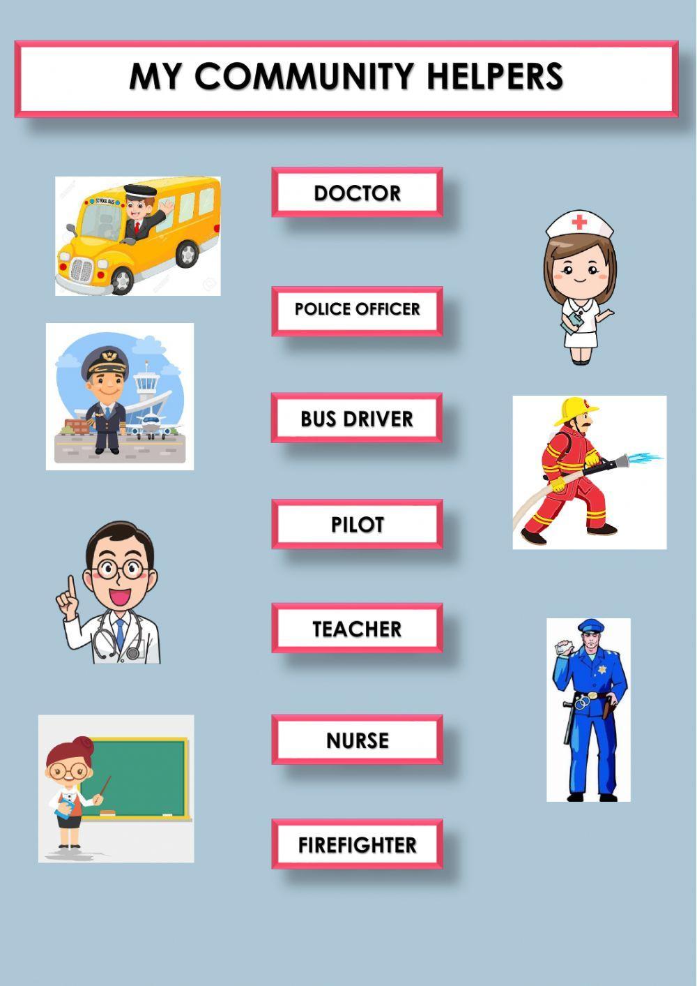 My community he… | Free Interactive Worksheets | 417755