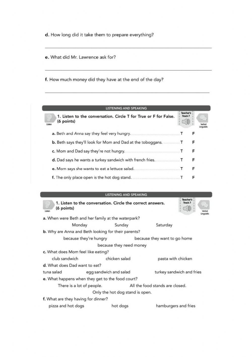 Unit 1 exam worksheet | Live Worksheets