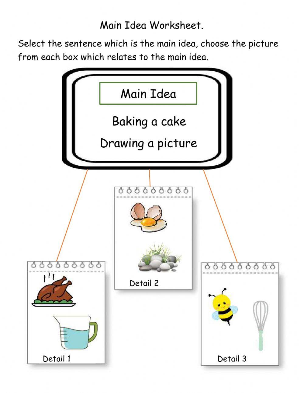 Main Idea | Free Interactive Worksheets | 418254