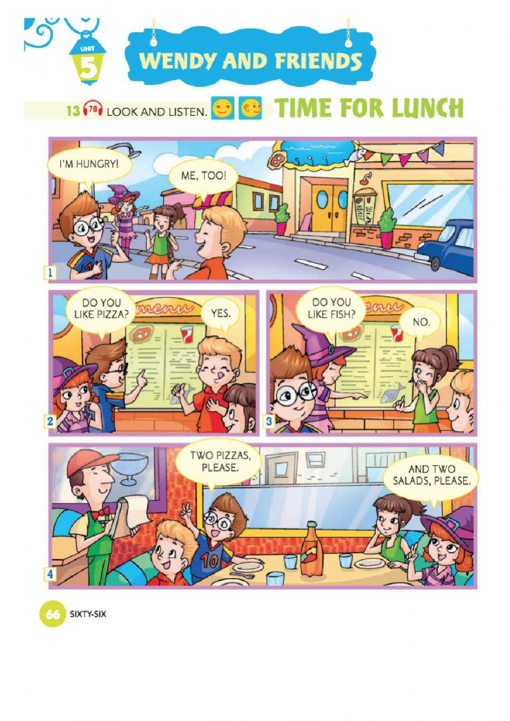 Food and drinks interactive activity for Grade 2 | Live Worksheets