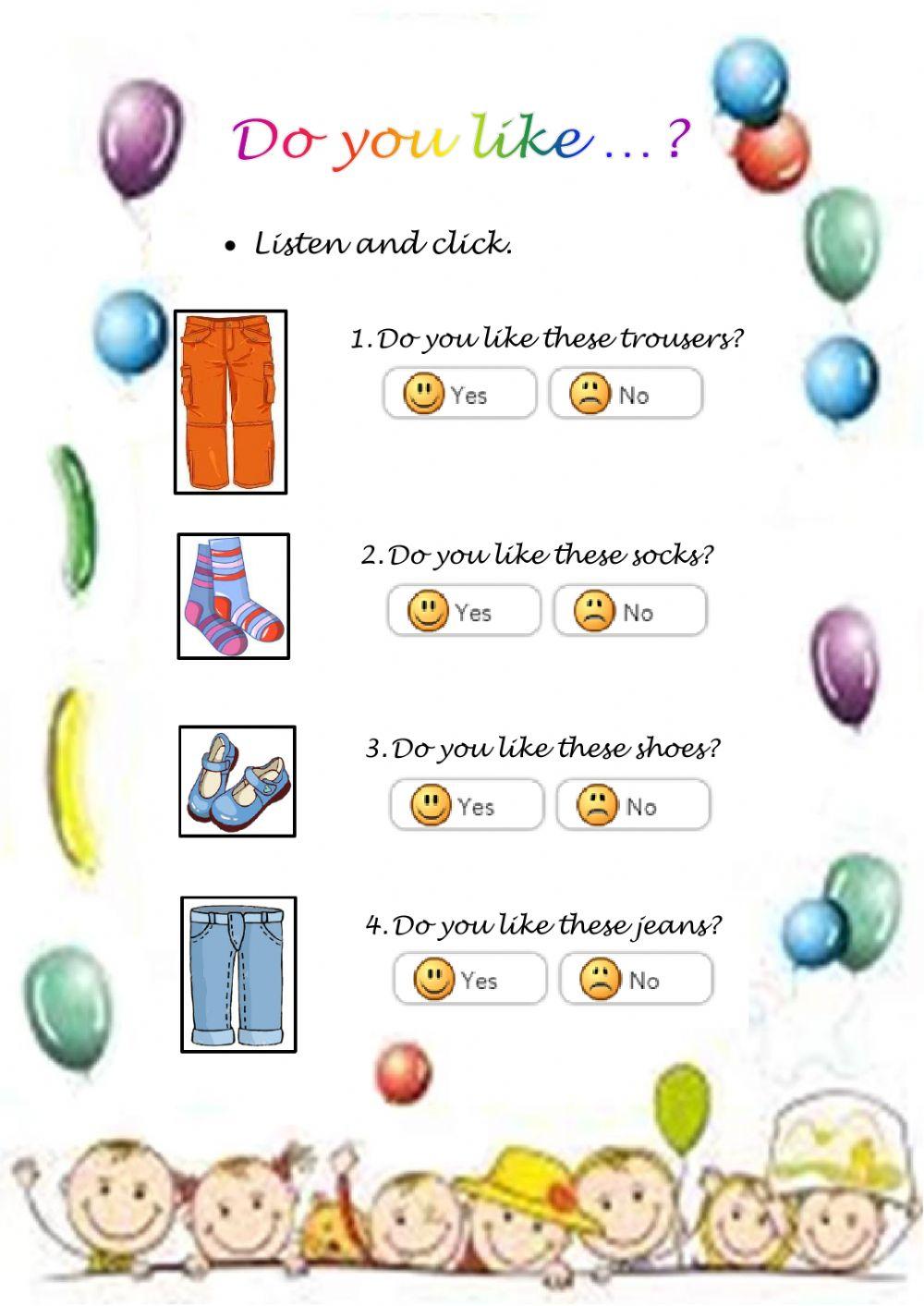 Do you like...? A | OlgaAgurto | Live Worksheets