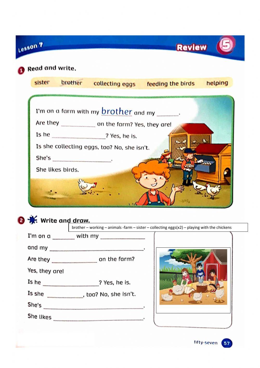 TEAM TOGETHER 2 UNIT 5 ACTIVITY BOOK PAGE 57 6123189