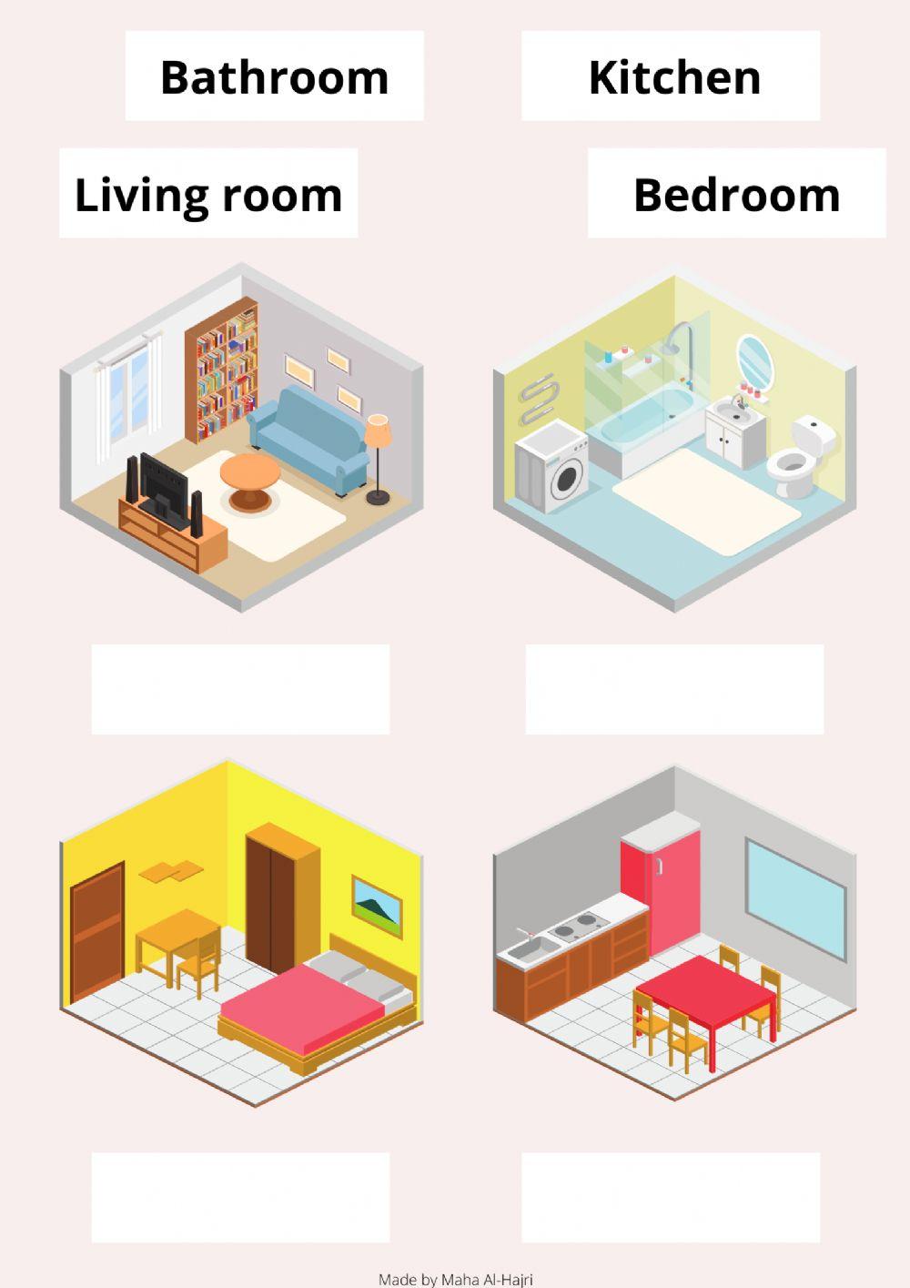 My house online exercise for KG 2 | Live Worksheets