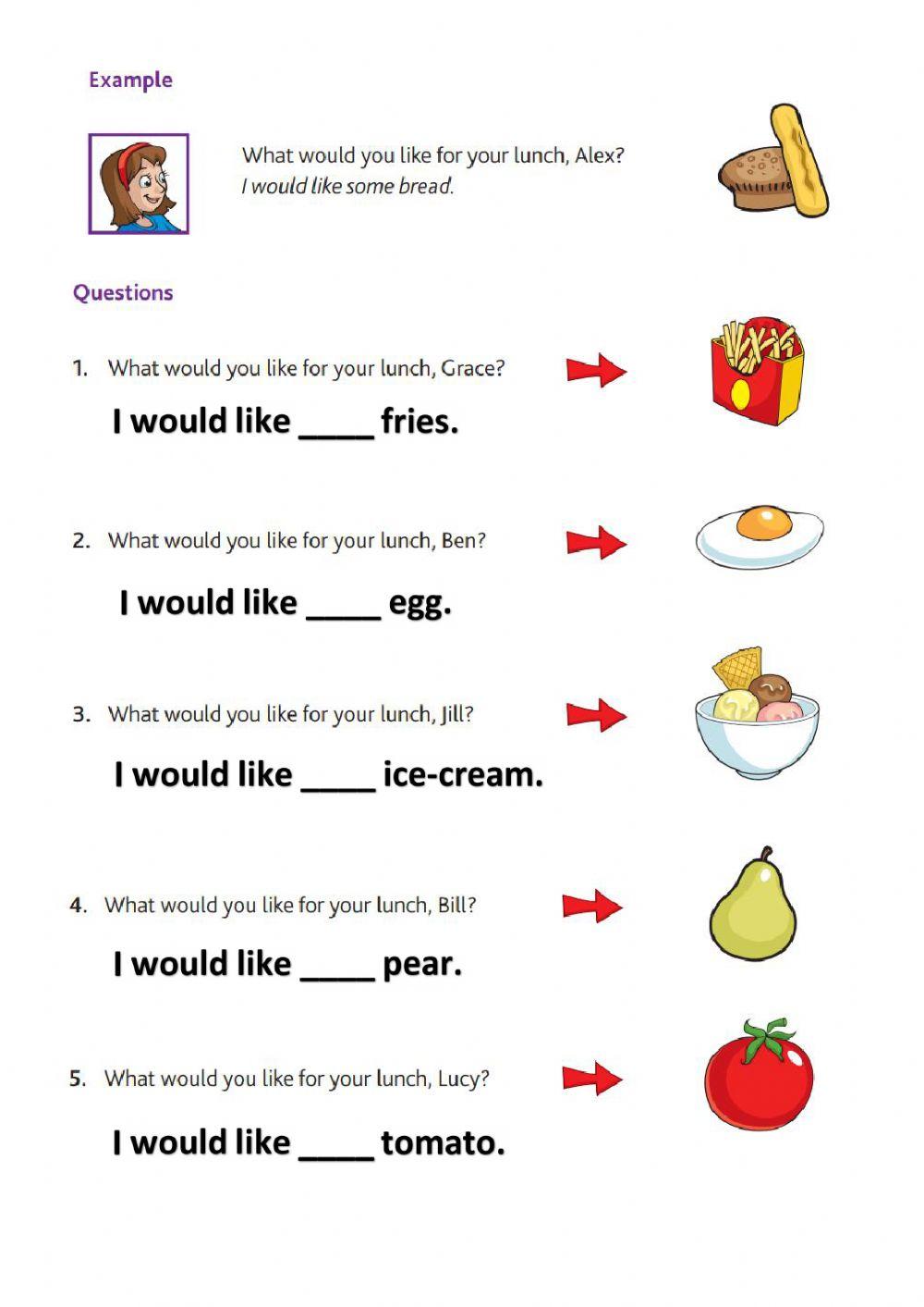 a-an-some food worksheet online exercise for | Live Worksheets