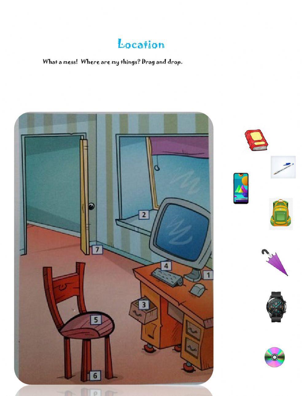 Revison Location worksheet | Live Worksheets