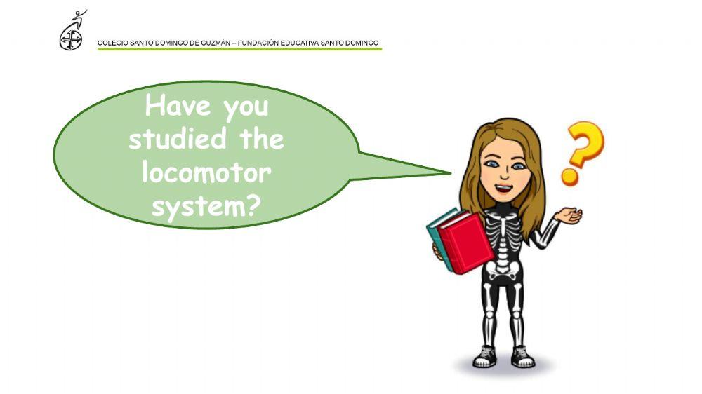Locomotor system | Free Interactive Worksheets | 419832