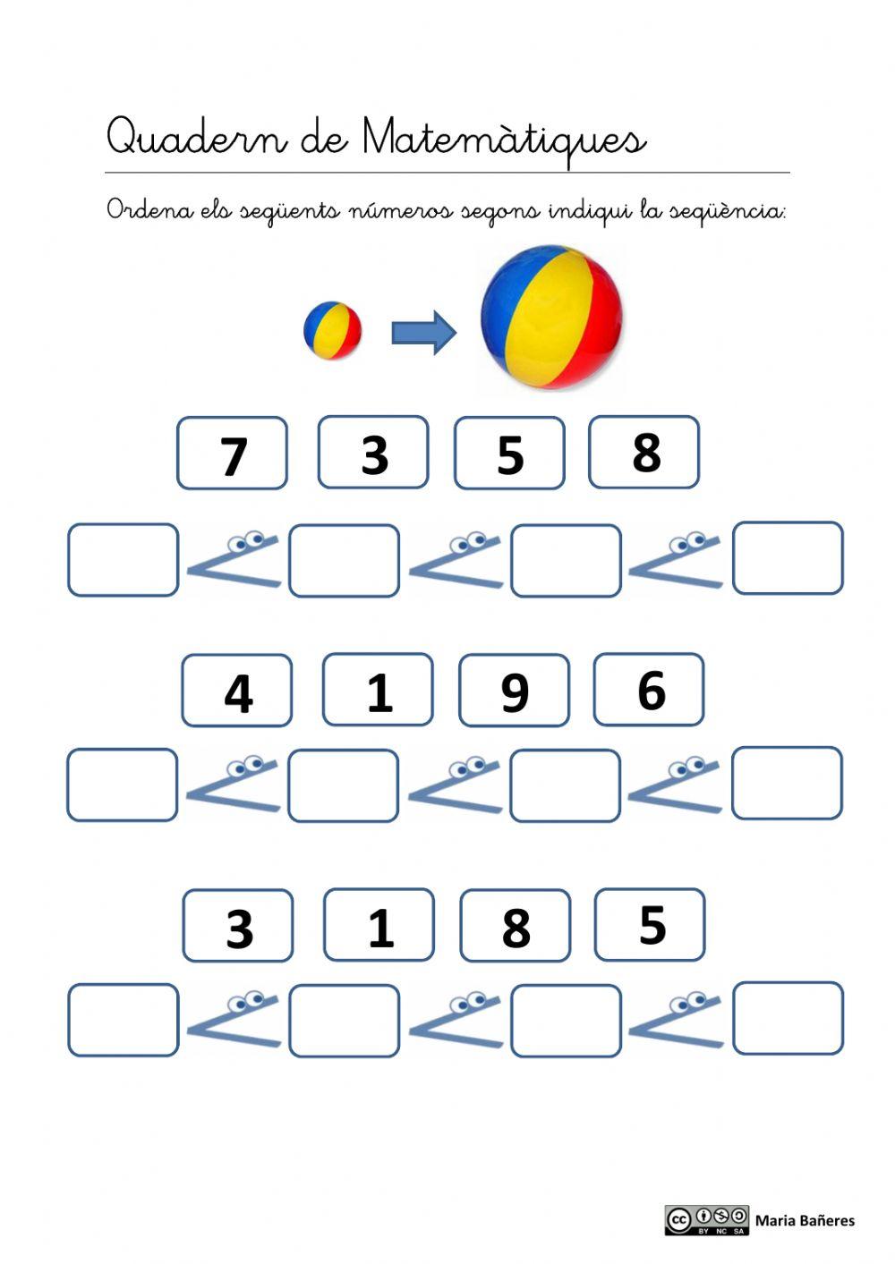 Nombres | Free Interactive Worksheets | 420273