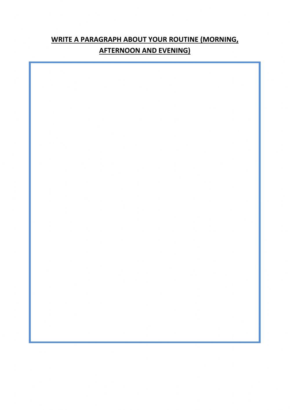 Writing activity activity | Live Worksheets