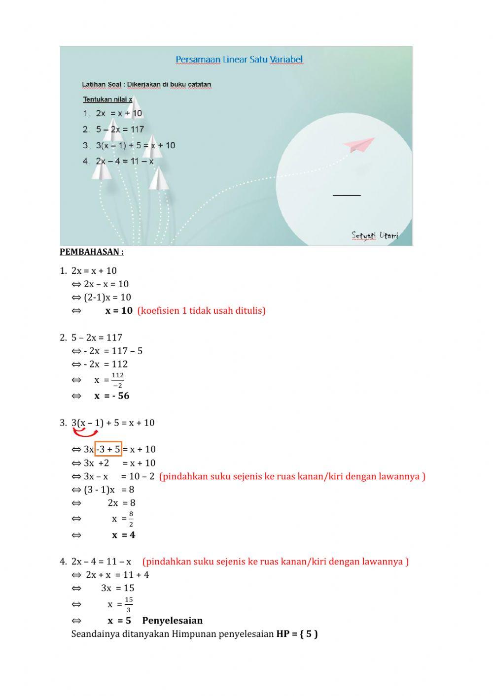 Lkpd - plsv 1 worksheet | Live Worksheets