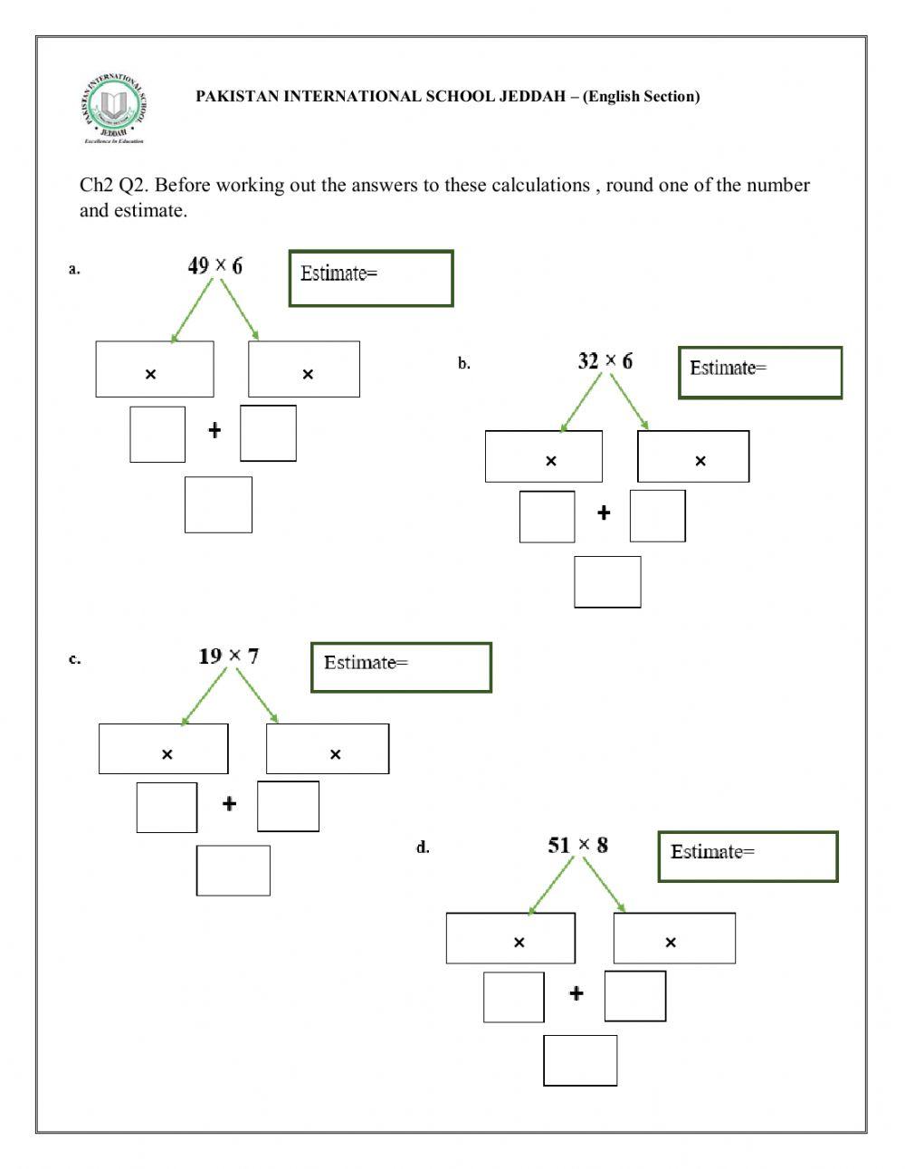 Multiplication 1412 | Tanveer | Live Worksheets