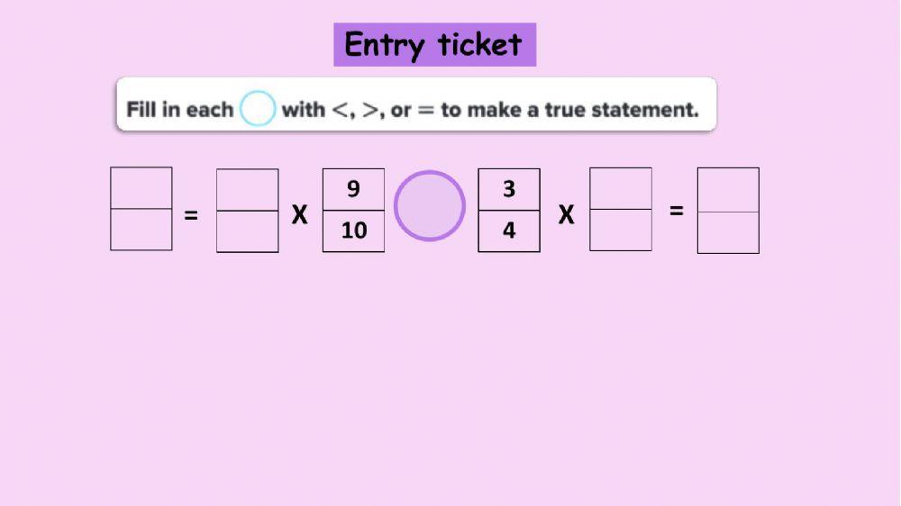 Compare fractions interactive worksheet | Live Worksheets
