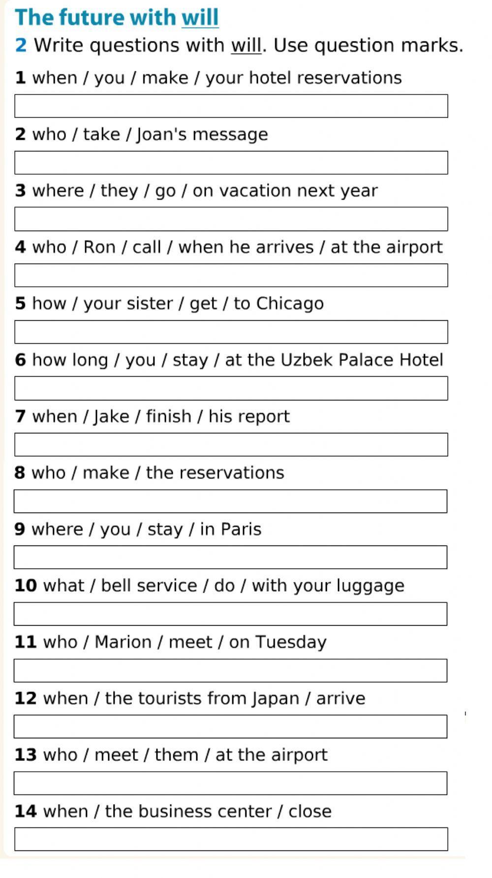 Will | Free Interactive Worksheets | 423790