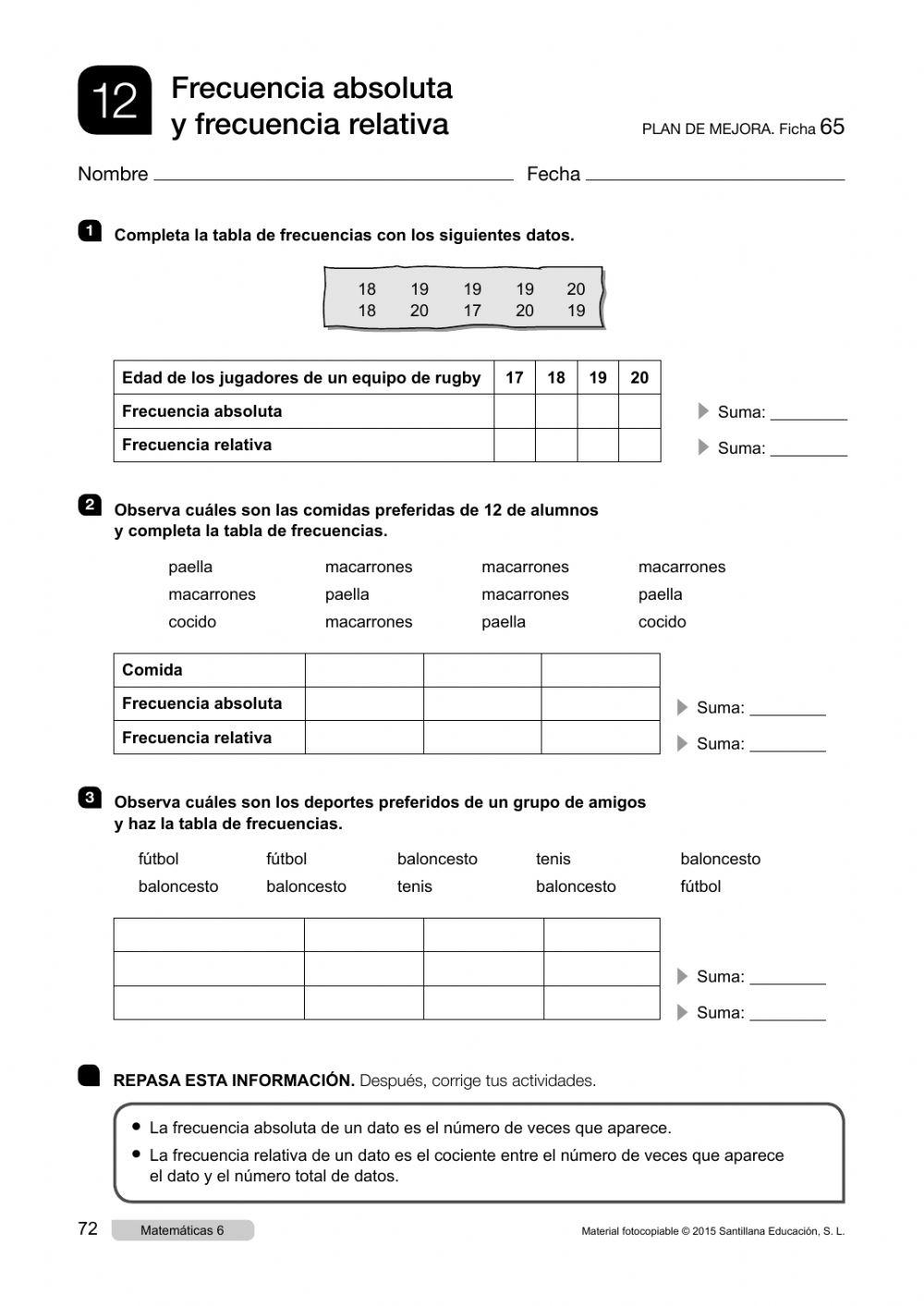 6906294 | Frecuencia absoluta y frecuencia relativa