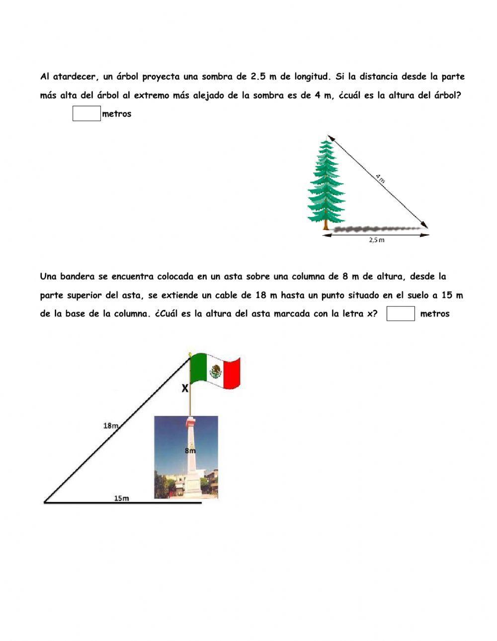 Teorema De Pitágoras Interactive Exercise For Tercero De Secundaria