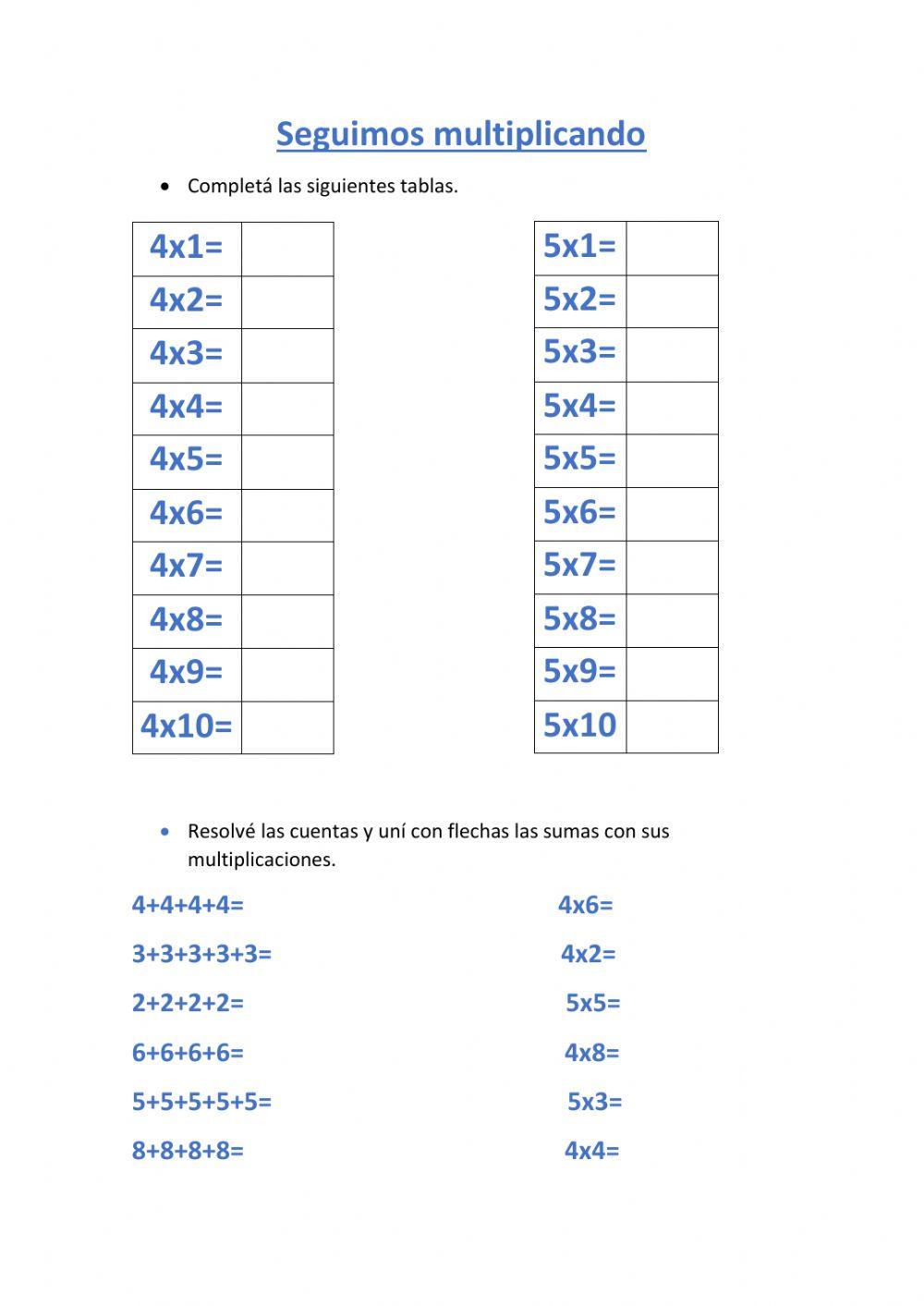 421404 | Tablas de multiplicar | MariaBelenPalmeyro
