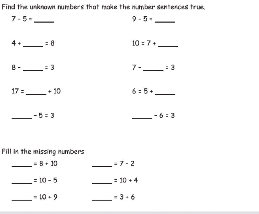 Mental Math online pdf exercise | Live Worksheets