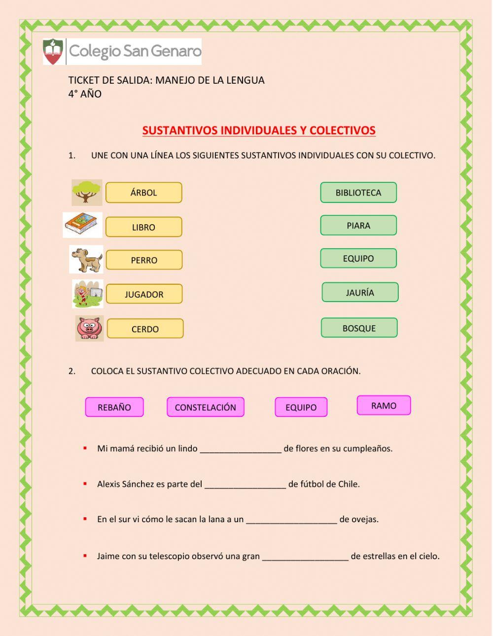 Sustantivos individuales y colectivos | 4B_SanGenaro