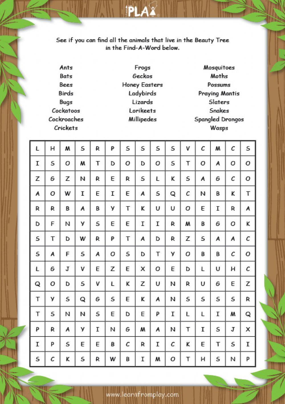 Beauty - Find-A-Word worksheet | Live Worksheets