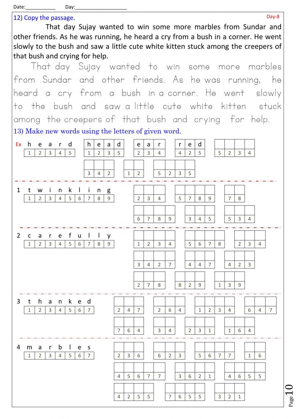 Ws-10 worksheet | Live Worksheets