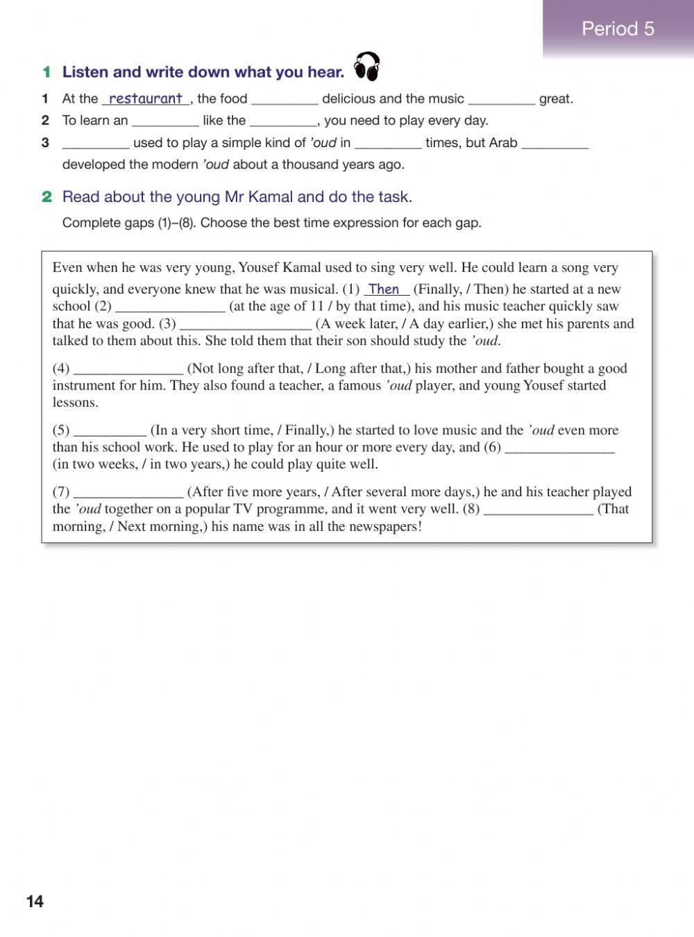 423432 | Trainig Sheet 5 Unit 2 P5 T1 G8 Blended Learing