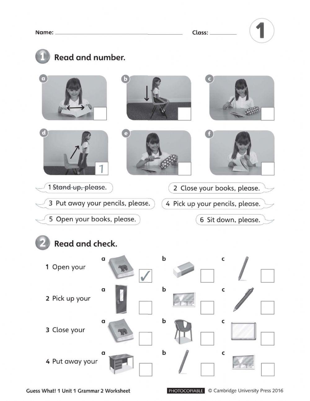 commands 1st grade online exercise for | Live Worksheets