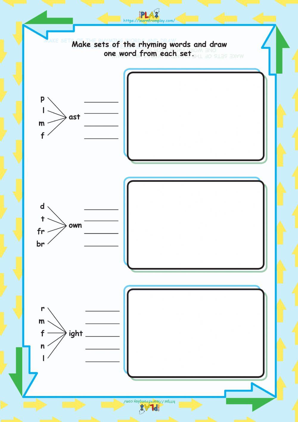 I See, I See - Rhyming Words worksheet | Live Worksheets