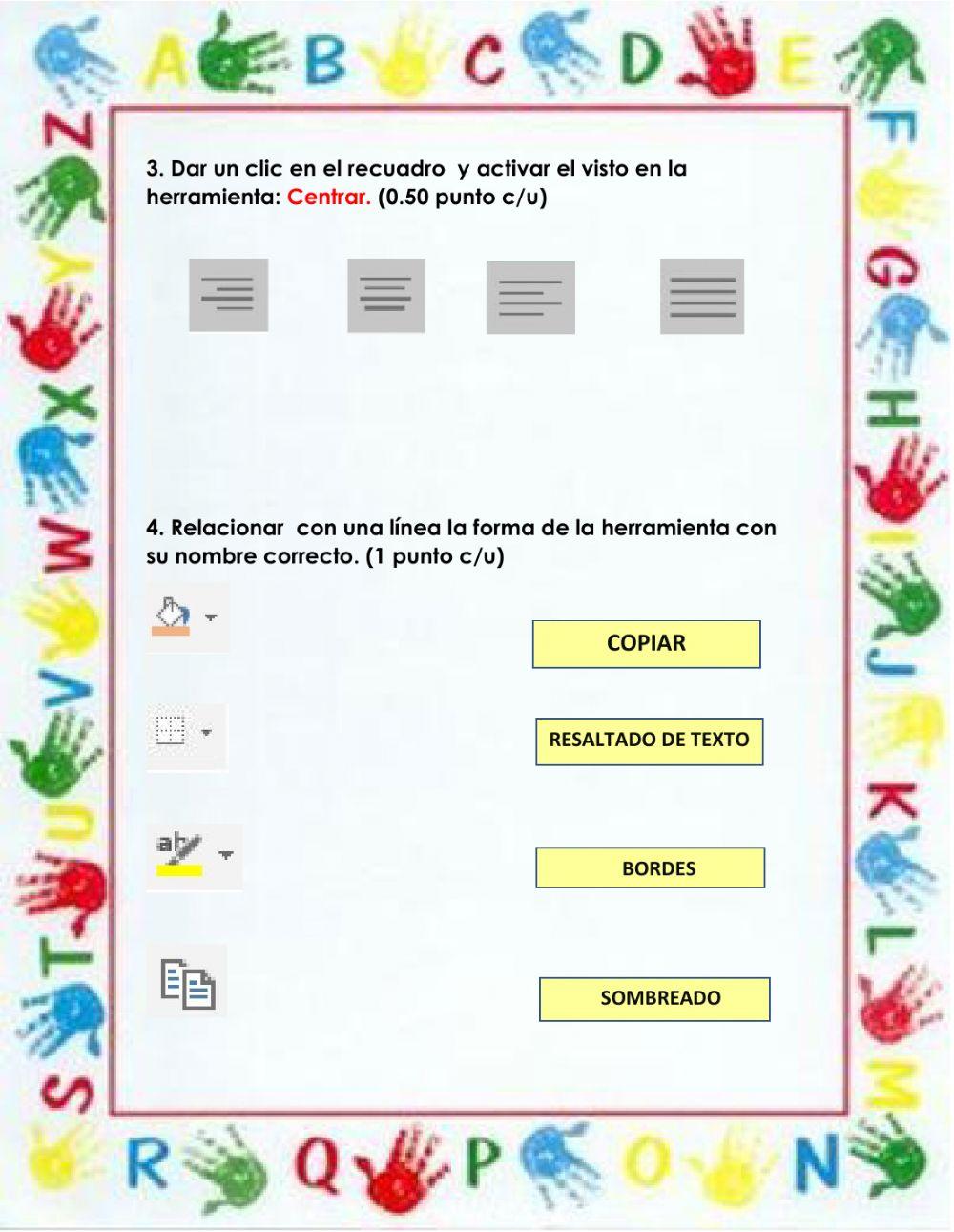 Microsoft word online exercise | Live Worksheets