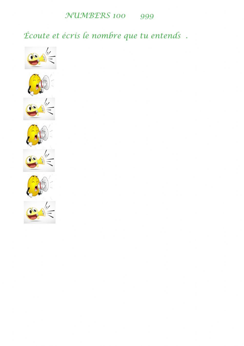 Numbers 100-999 | Free Interactive Worksheets | 425148