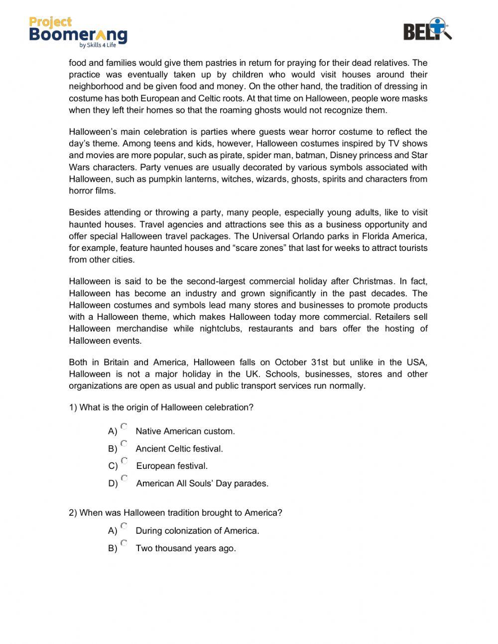 425689 | BELT Reading Comprehension Practice Part I