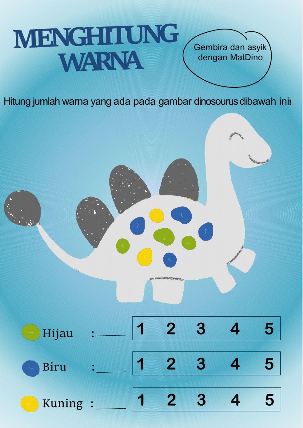 Menghitung, Menghubungkan, Mencocokan worksheet | Live Worksheets