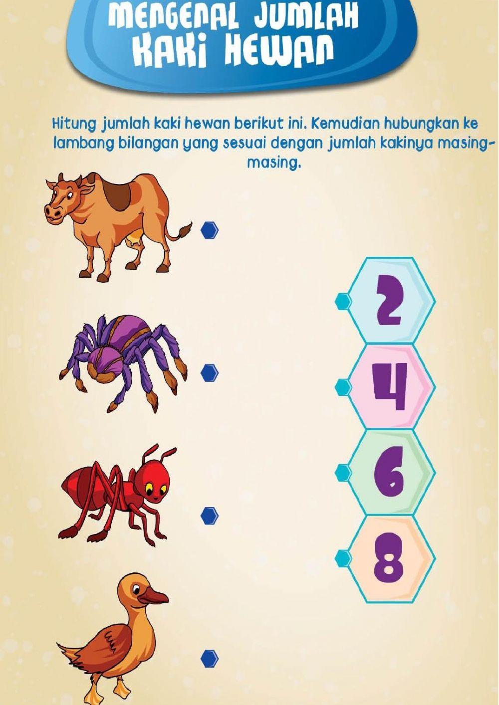 Menghitung, Menghubungkan, Mencocokan worksheet | Live Worksheets