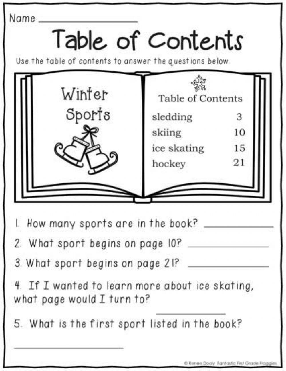 Table of Contents 1740 | Grade3ECP | Live Worksheets