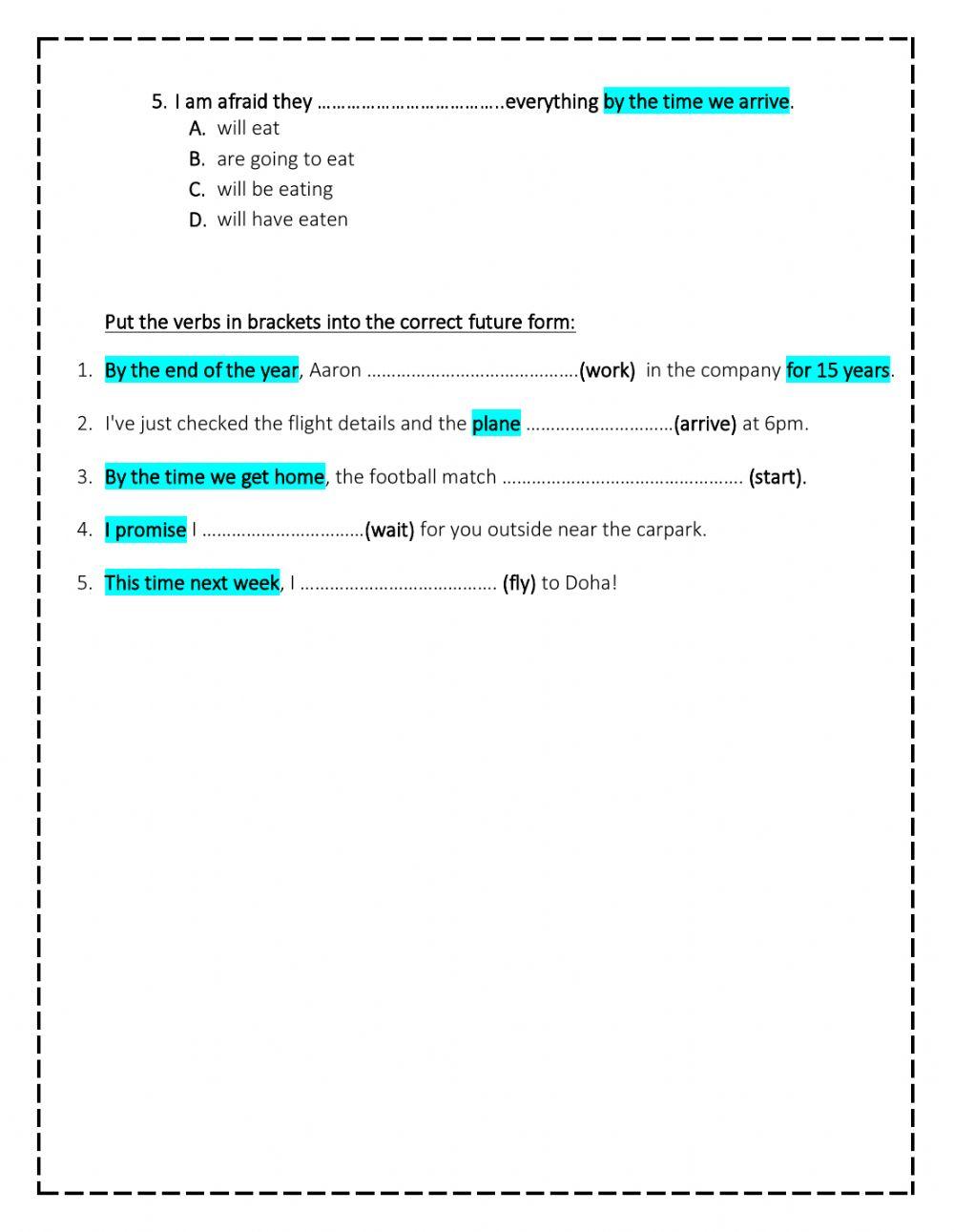 4345192 | Grammar 4a: Future forms enrichment activity