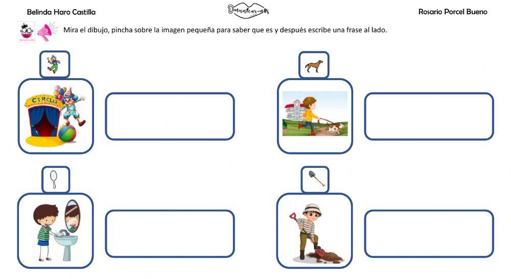 Frases con sonido P worksheet | Live Worksheets
