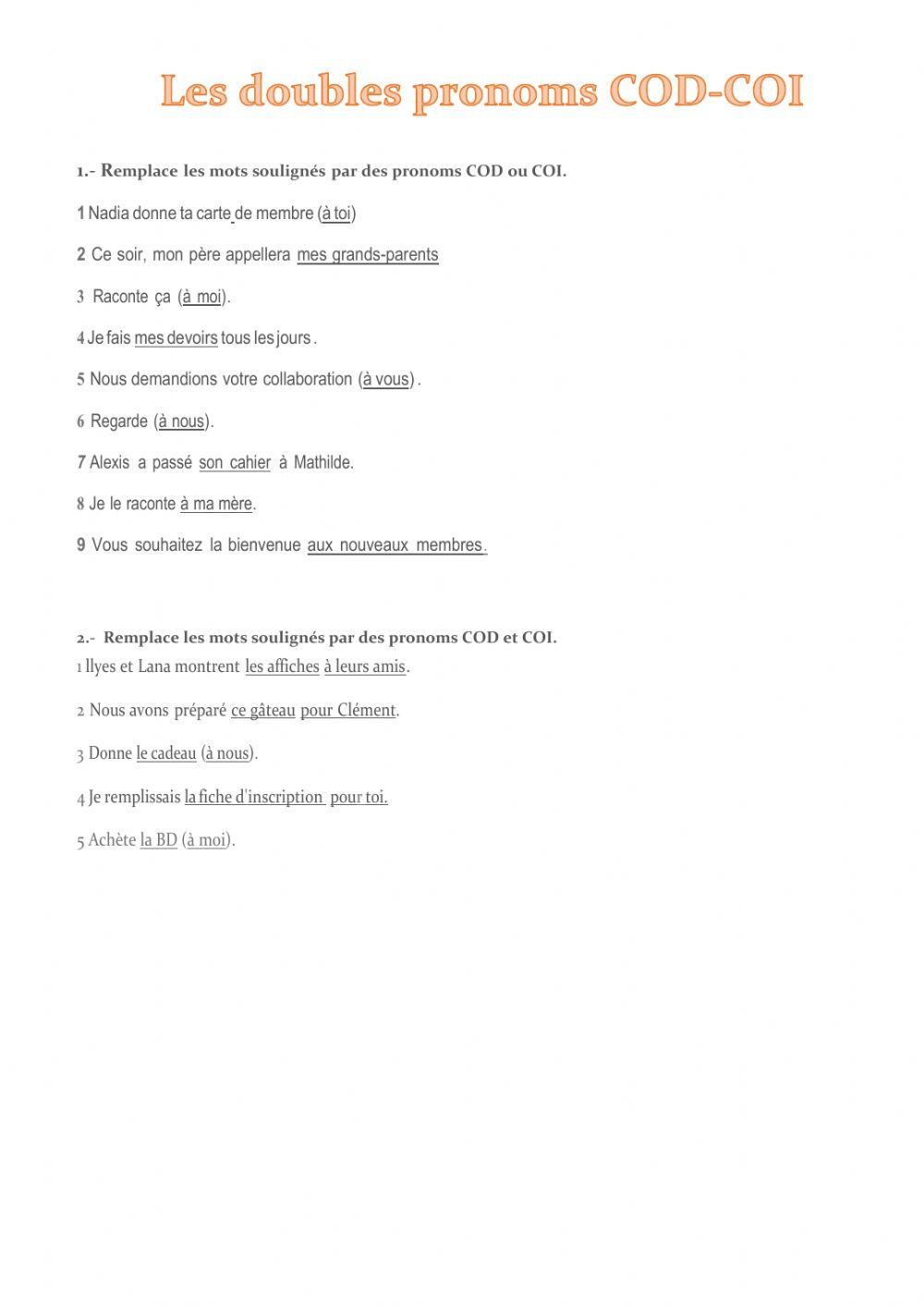 6147642 | Les doubles pronoms complements | constantina