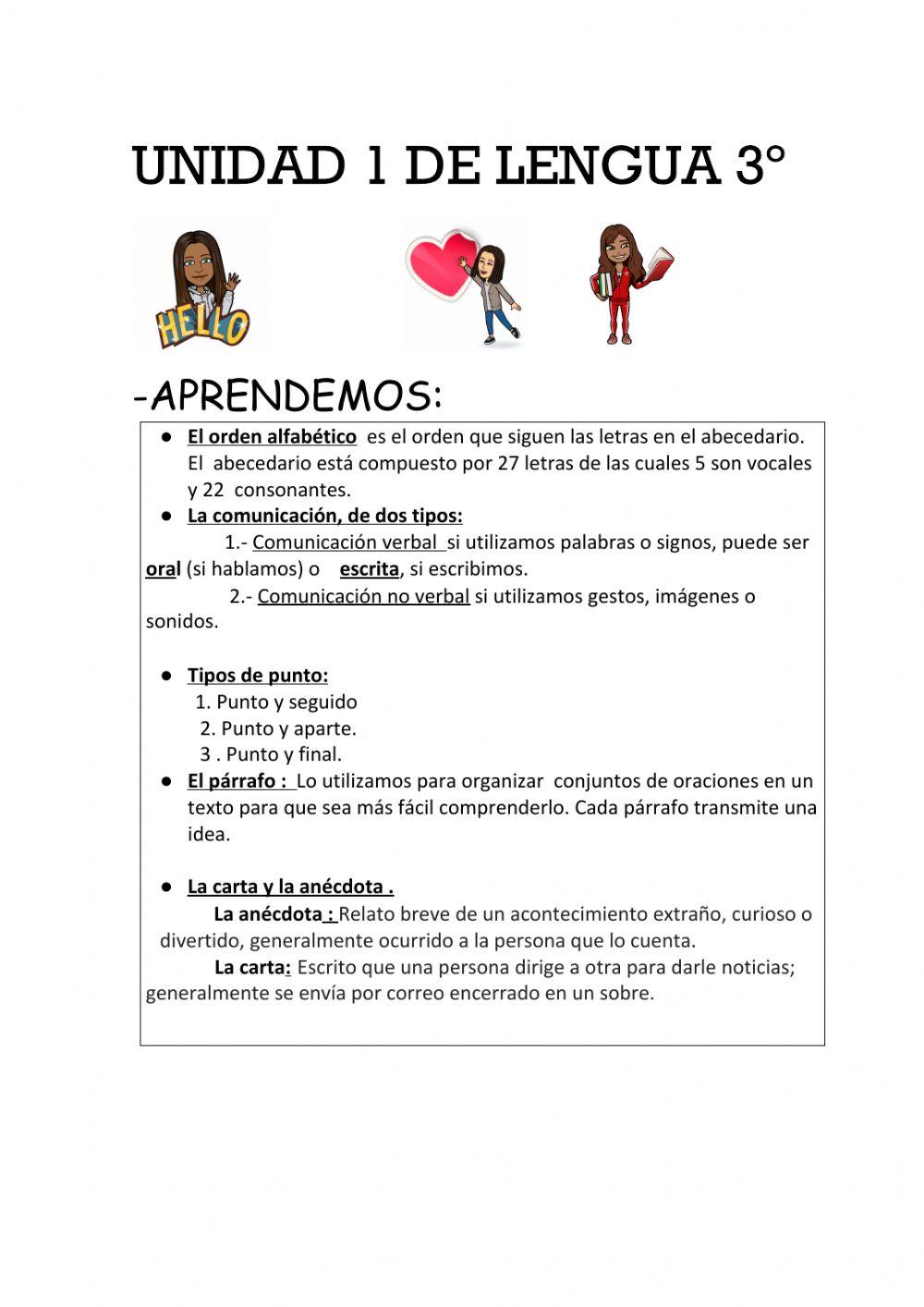 Esquema de LENGUA worksheet | Live Worksheets