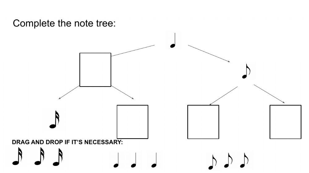 rhythm tree worksheet