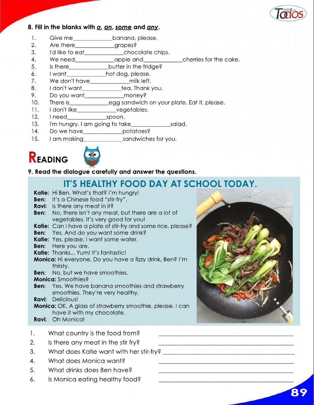 A few, some, any online exercise for | Live Worksheets