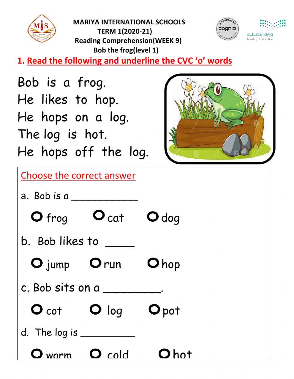 431630 | Reading ws | jayamala | LiveWorksheets